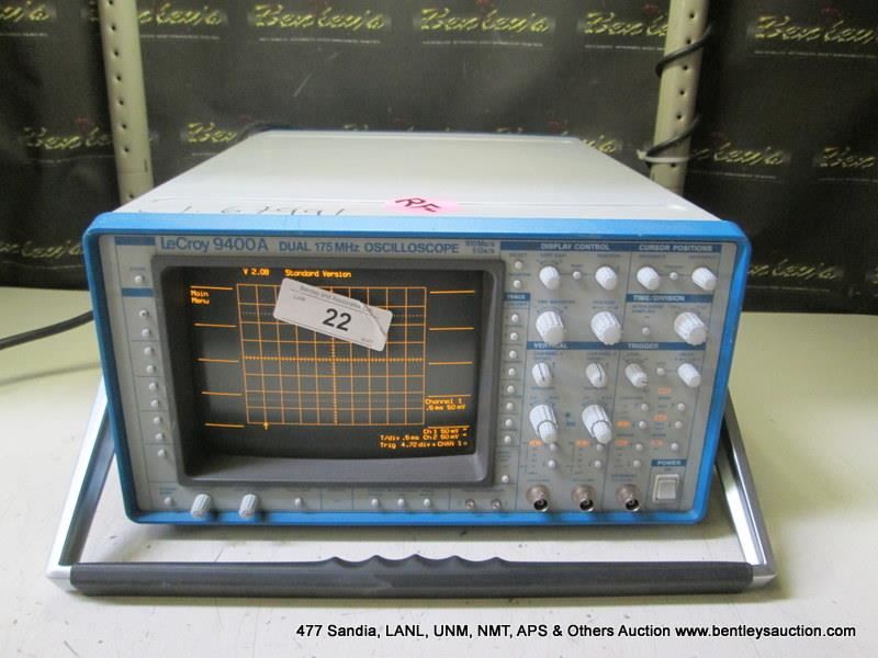 LECROY 9400A DUAL 175MHZ OSCILLOSCOPE (print sequence:) 67991