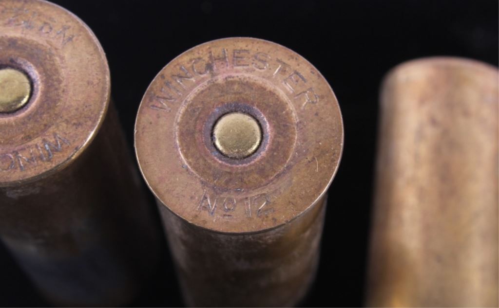 Winchester No. 12 Brass Shotgun Shells circa 1890