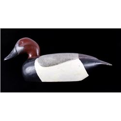 Redhead Canvas Back Drake Decoy by Russell Daisey