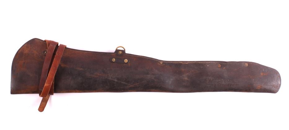 Antique Leather Lever Action Rifle Scabbard