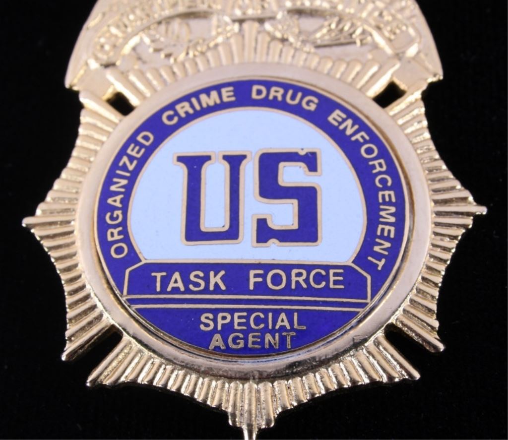 US Organized Crime Special Agent Task Force Badge