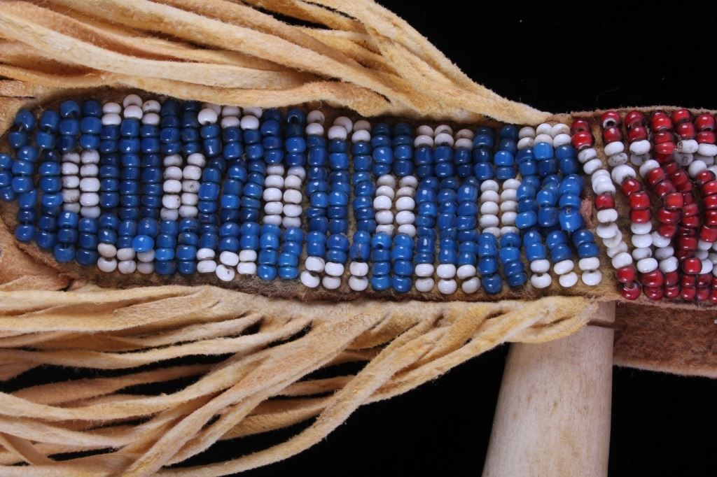 Cheyenne Beaded Elk Antler Handle Quirt