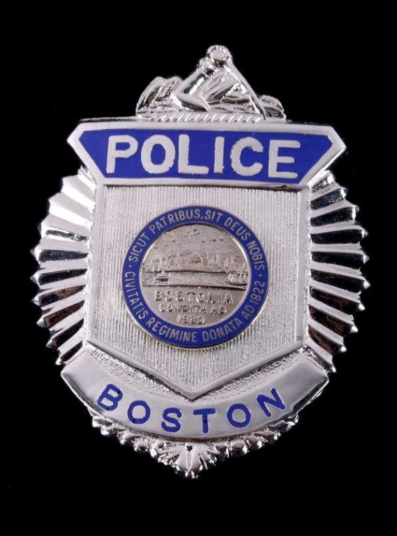 Boston Police Officer Vintage Badge