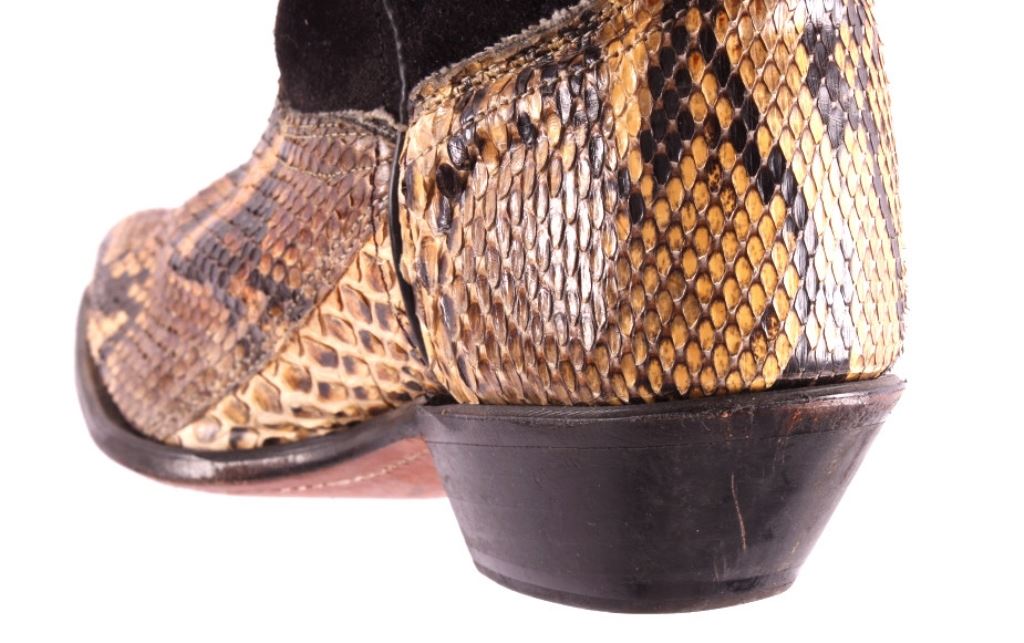 Code West Ladies Snake Skin Cowboy Boots