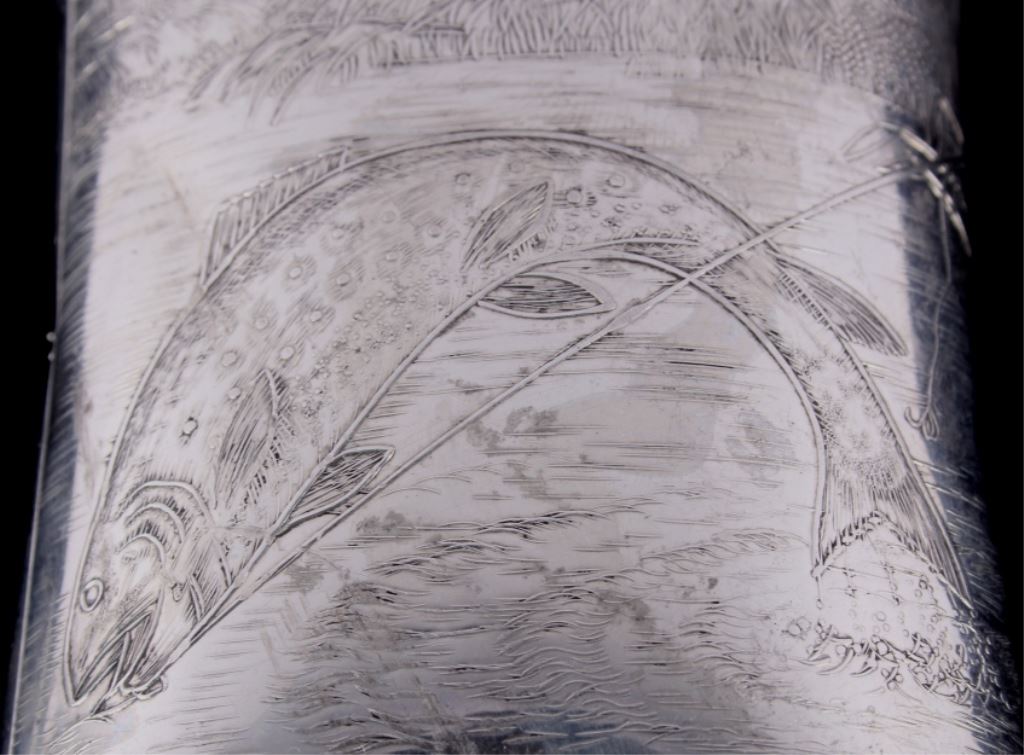 Orvis Sheffield England Trout Fly Fishing Flask