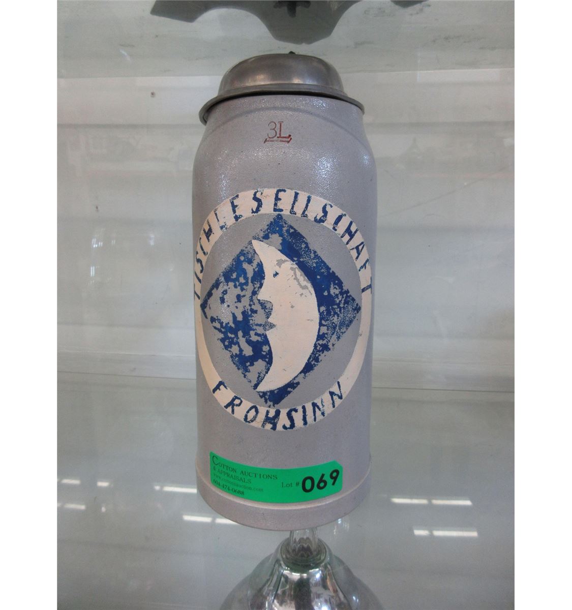 3 Liter Stein - missing finial