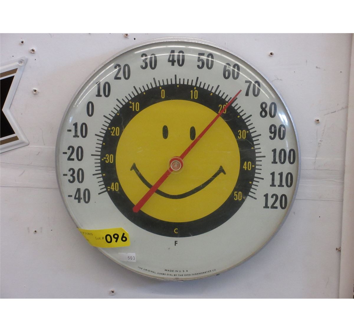 Vintage "Smiley Face" thermometer