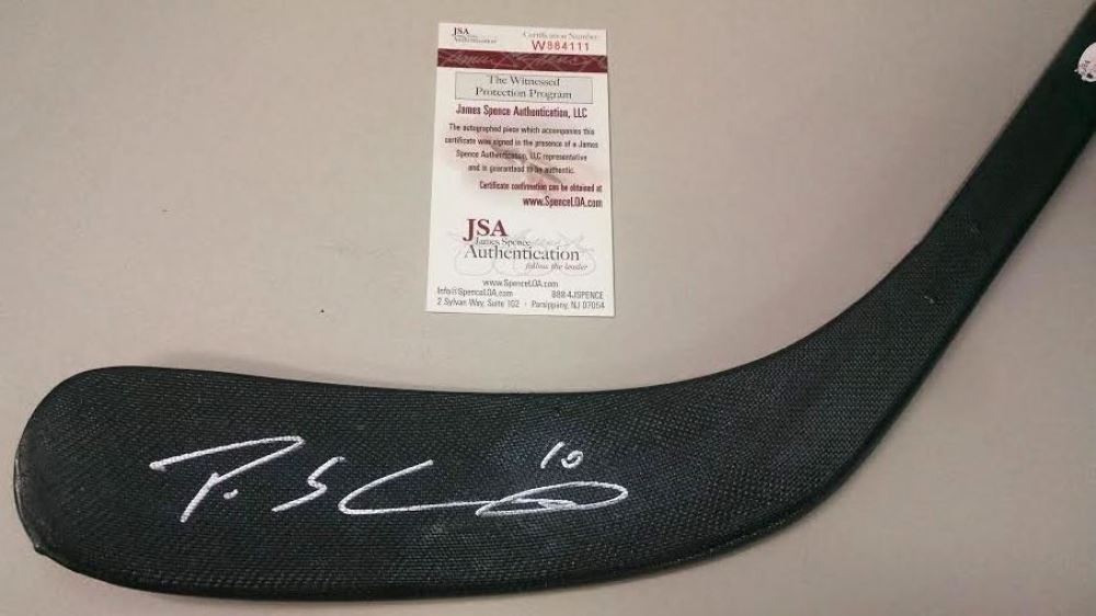 Patrick Sharp Signed Hespeler Rogue Hockey Stick (JSA COA)
