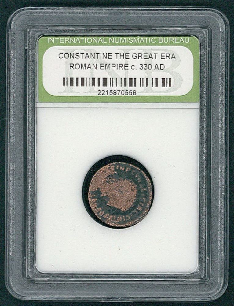 Constantine The Great Era Roman Empire Coin from 330 AD (INB Encapsulated)