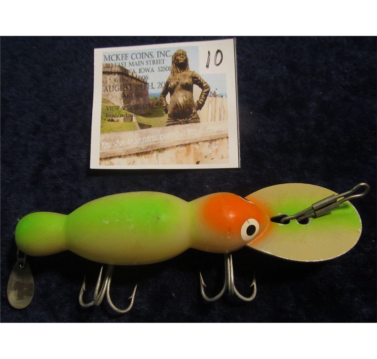 10. Spinning Tail Blade floater Fishing Lure. No name. No box.