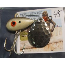 45. "Little George" Single Treble hook Weighted Spinner Fishing Lure ...
