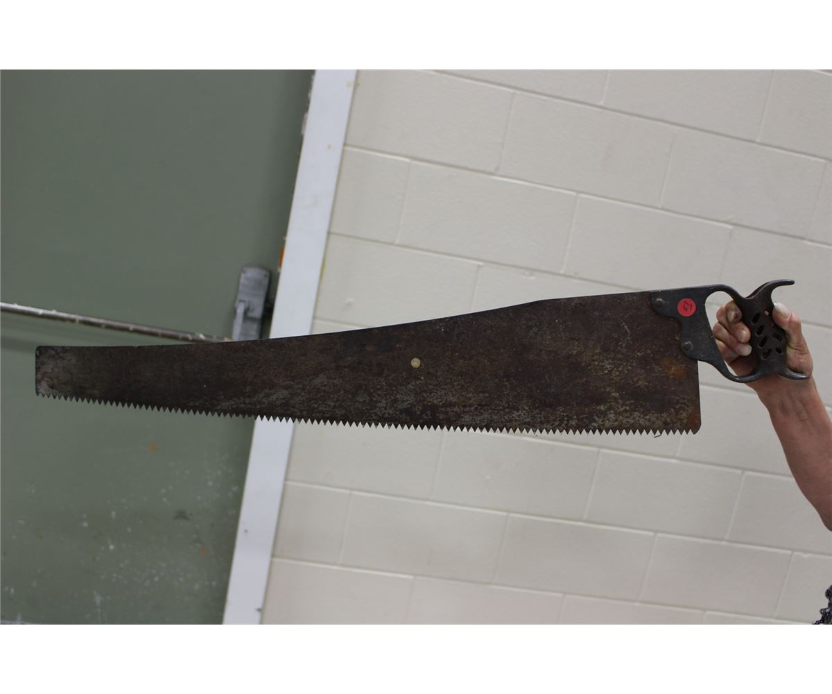 One Man Cross Cut Saw with Cast Handle