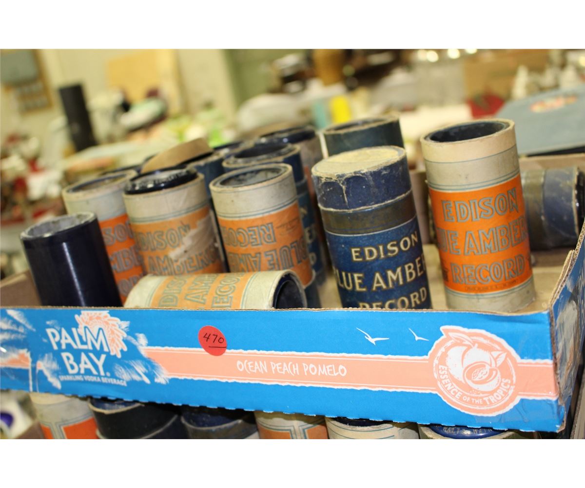 Thomas Edison Cylinder Player with Cylinders