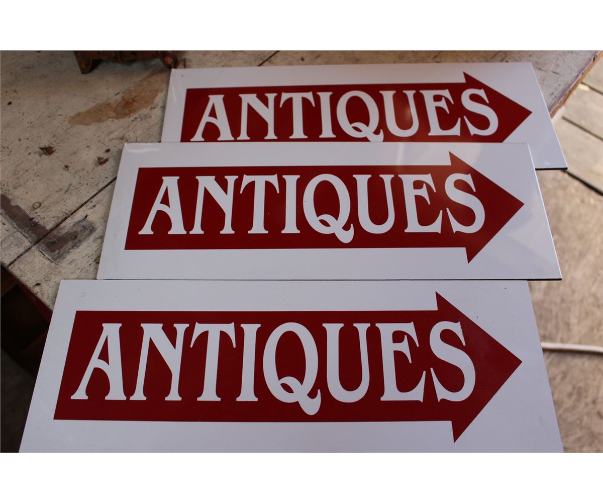 3 Antique Signs