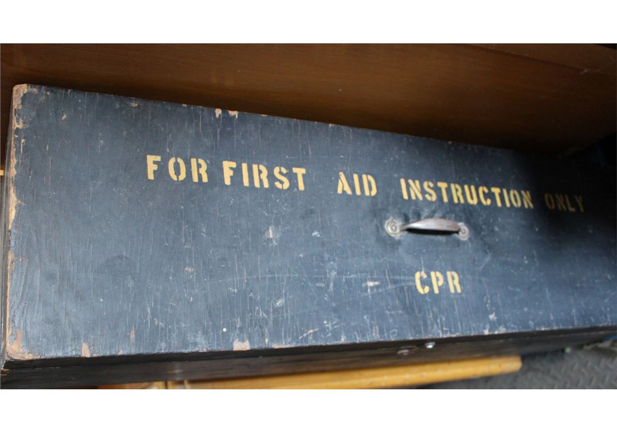 CPR First Aid Instruction Box