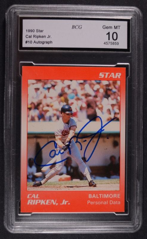 CAL RIPKEN AUTOGRAPH CARD - BCG AUTHENTIC