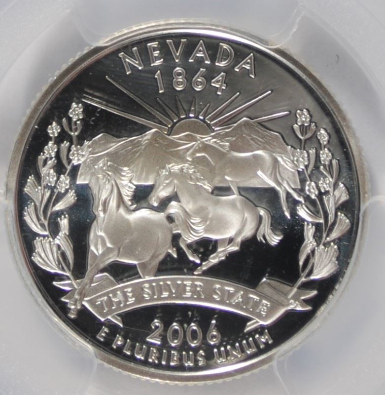 2006-S NEVADA SILVER STATE QUARTER, PCGS PROOF-70 DCAM