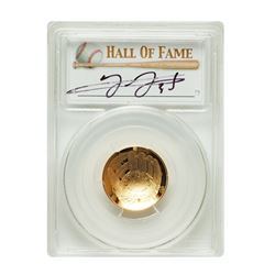 2014-W $5 Signed HOF Frank Thomas Coin PCGS PF70