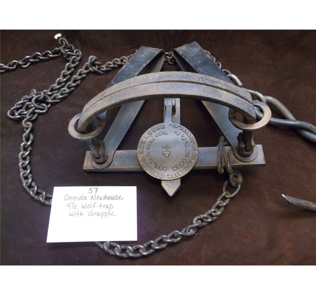 Oneida Newhouse 4 1/2 Wolf Trap With Grapple