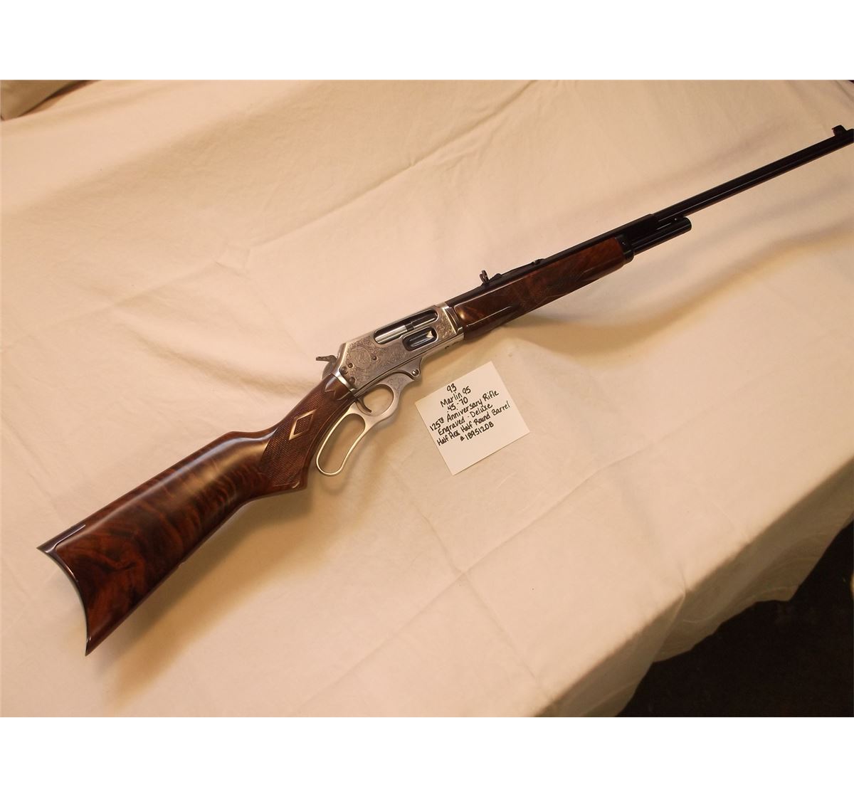 Marlin 95- .45-70-125th Anniversary Rifle-Engraved-Deluxe-Half Hex-Half ...