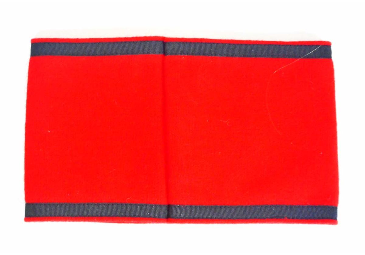 GERMAN NAZI WAFFEN SS SHULTZ STAFFEL OFFICER SWASTIKA ARM BAND