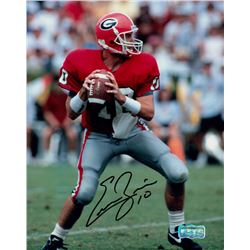 Eric Zeier Signed Georgia 8x10 Photo (Radtke COA)