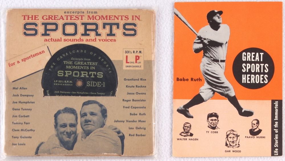 Lot of (2) Vintage Sports Items With "The Greatest Moments in Sports ...
