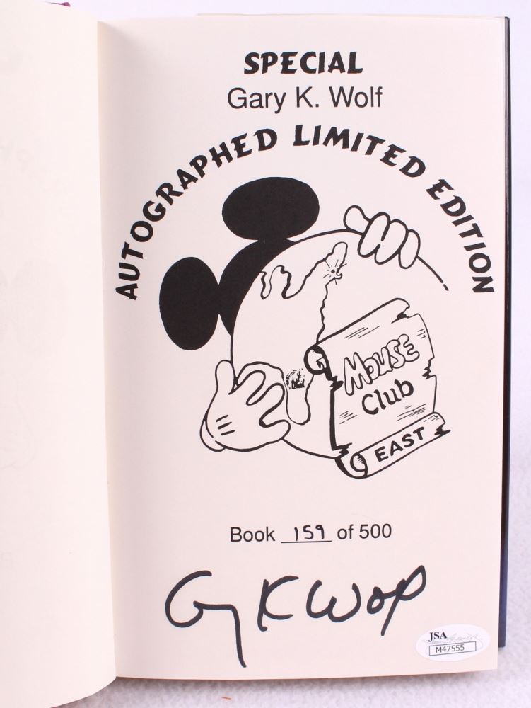 Gary K. Wolf Signed "Who P-P-P-Plugged Roger Rabbit?" LE Book (JSA COA)