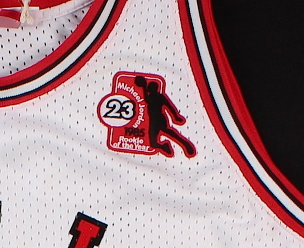 Michael Jordan Signed LE Authentic Mitchell & Ness 1984-85 Bulls Rookie Jersey with ROY Patch #119/1