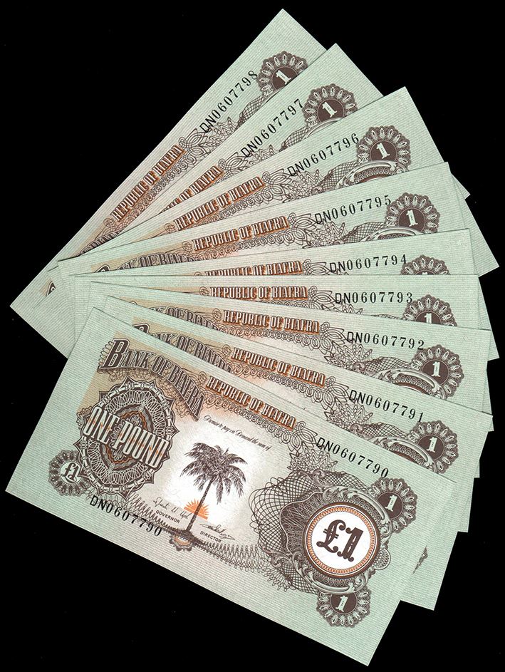 Biafra, One Pound (1968-69) DN 0607790/98 (P.5a)