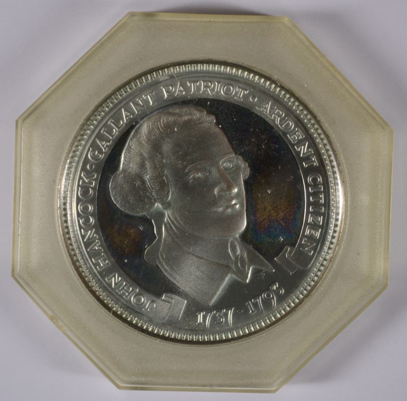 The National Commemorative Society Sterling Silver Proof JOHN HANCOCK