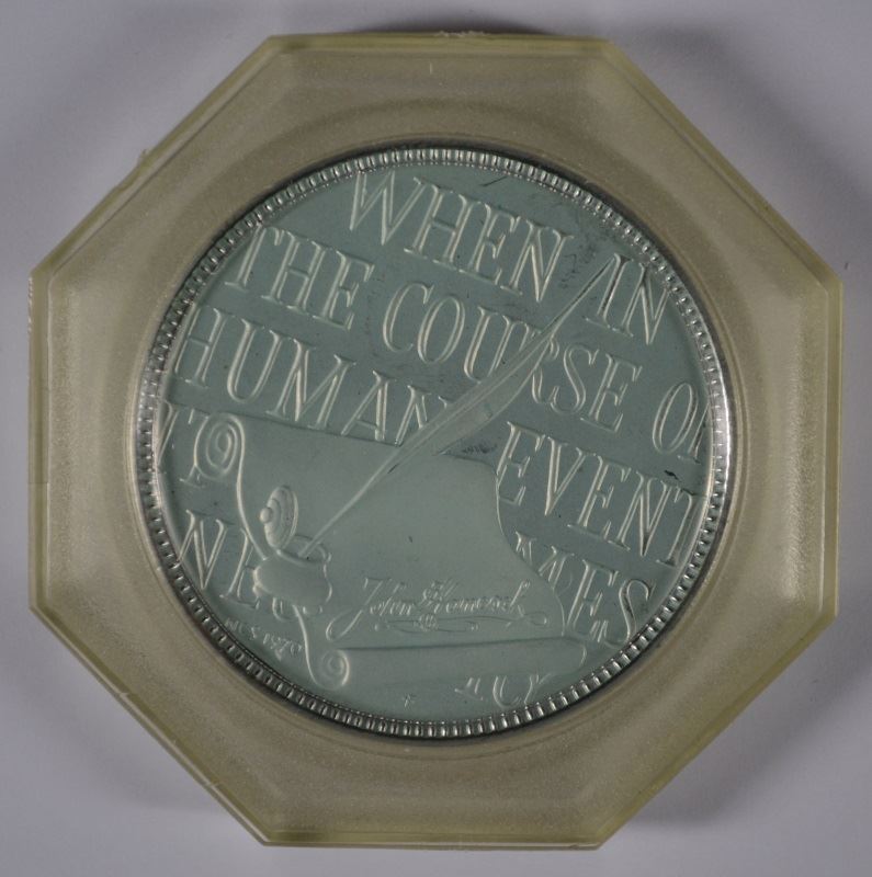 The National Commemorative Society Sterling Silver Proof JOHN HANCOCK