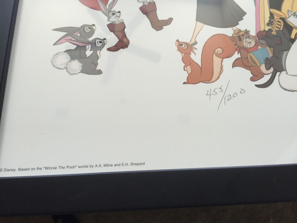 DISNEY LEGEND BILL JUSTICE SIGNED "DISNEY 50TH ANNIVERSARY" LIMITED ...