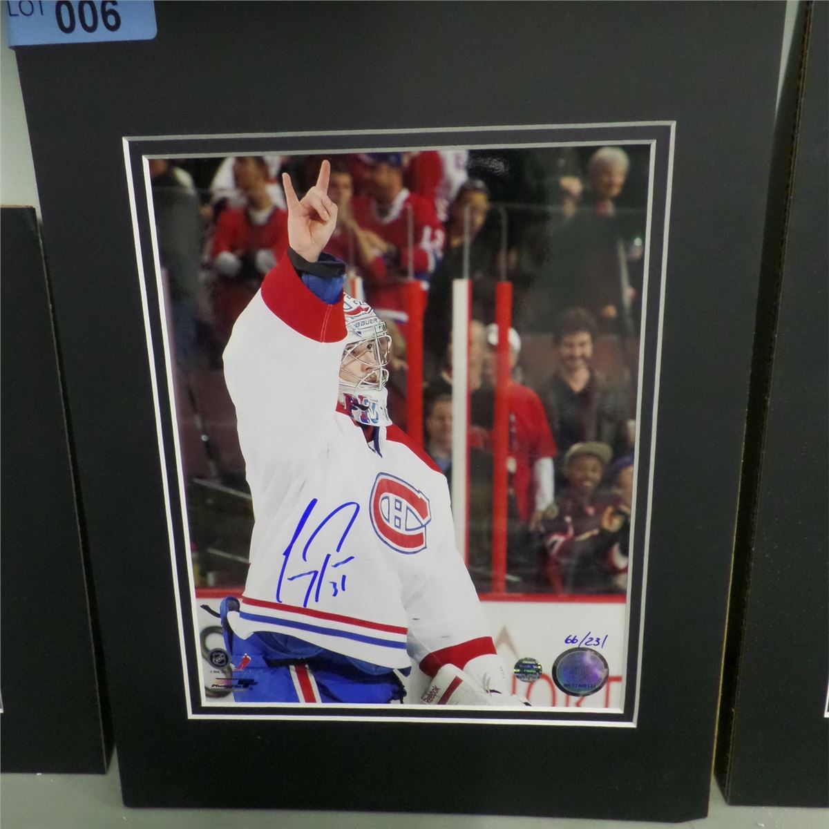 SIGNED CAREY PRICE PHOTO (8X10)