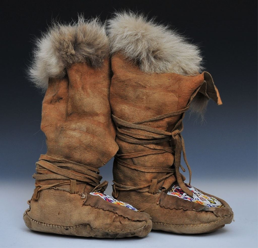 Native American Beaded Boots