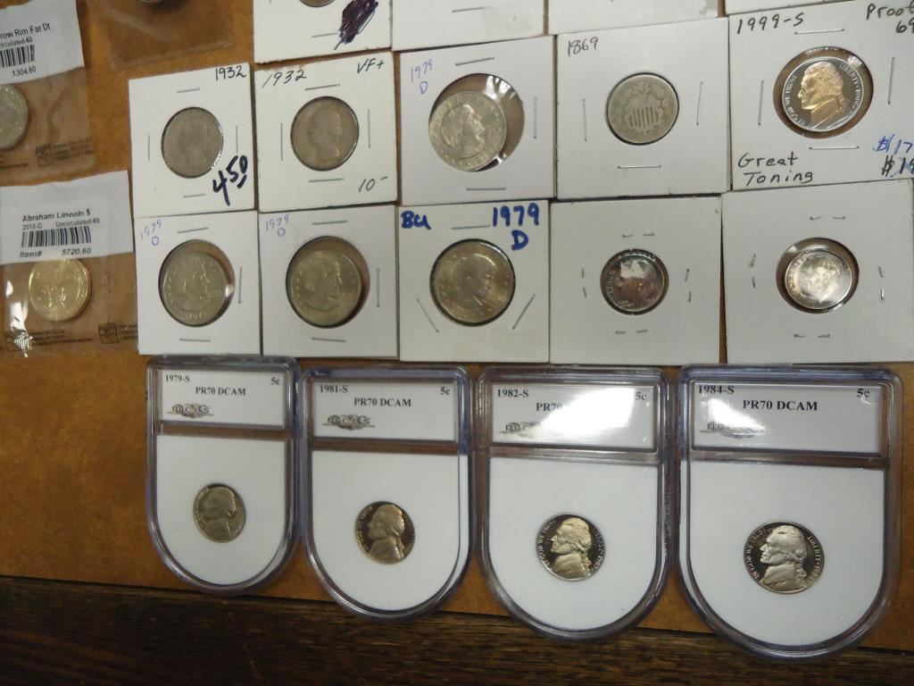 HUGE COIN LOT SEE DESCRIPTION 1860, 62 & 63 IHC'S, 1945 LINCOLN CENT ...