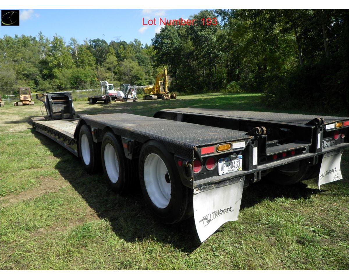 2005 Talbert DW-55SA 55 Ton Tri-Axle Lowboy Trailer, Sn ...