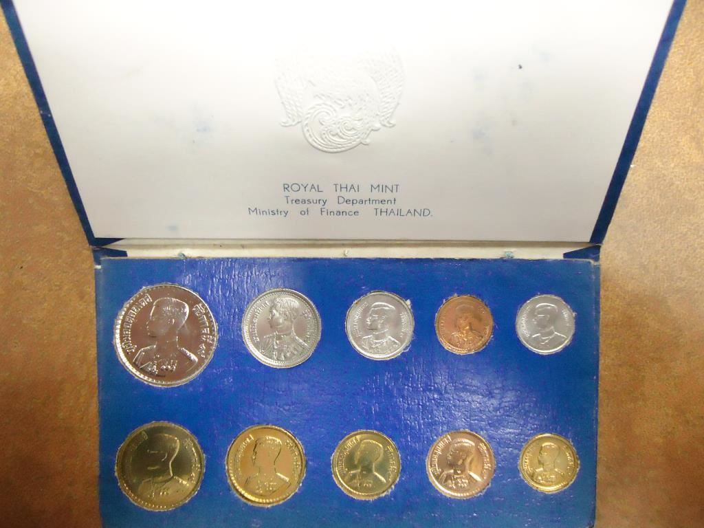 10 COIN MINT SET FROM THE ROYAL THAI MINT ORIGINAL MINT PACKAGING