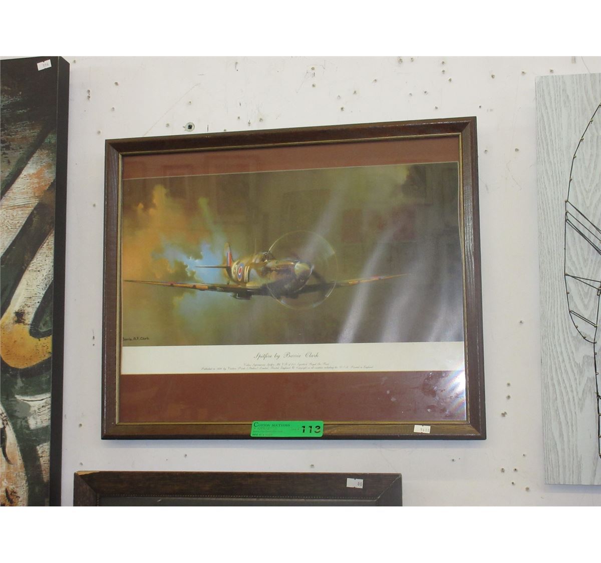 1990 Barrie Clark print "Spitfire"