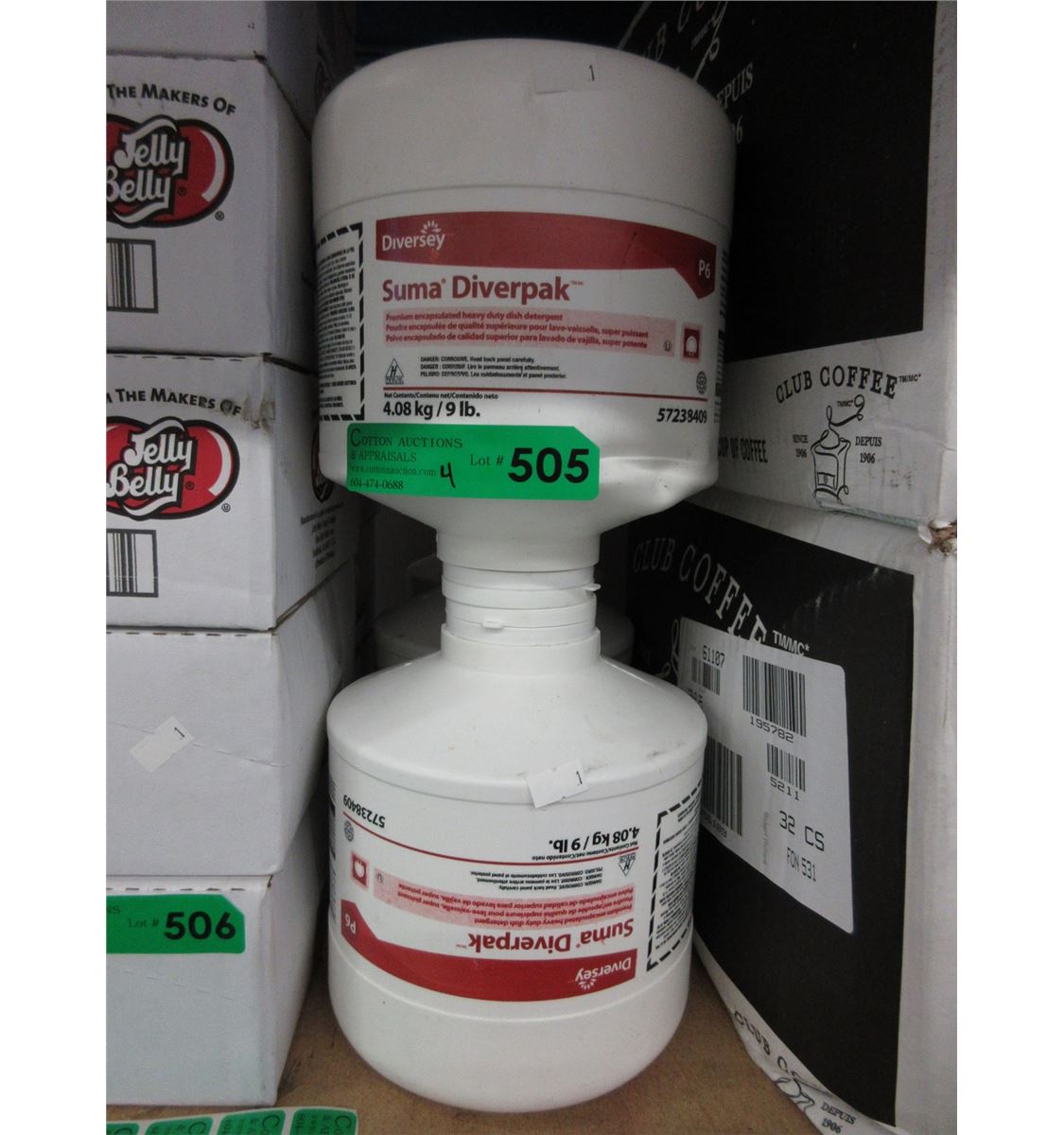 4 x 9 lb. Containers of Suma Diverpack