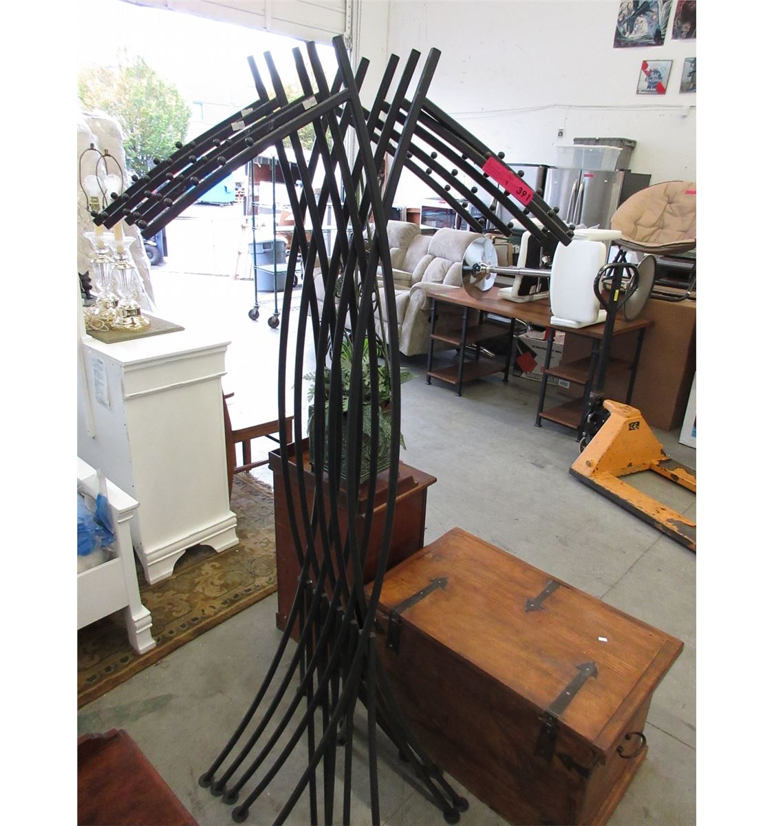 5 Commercial clothing racks - used