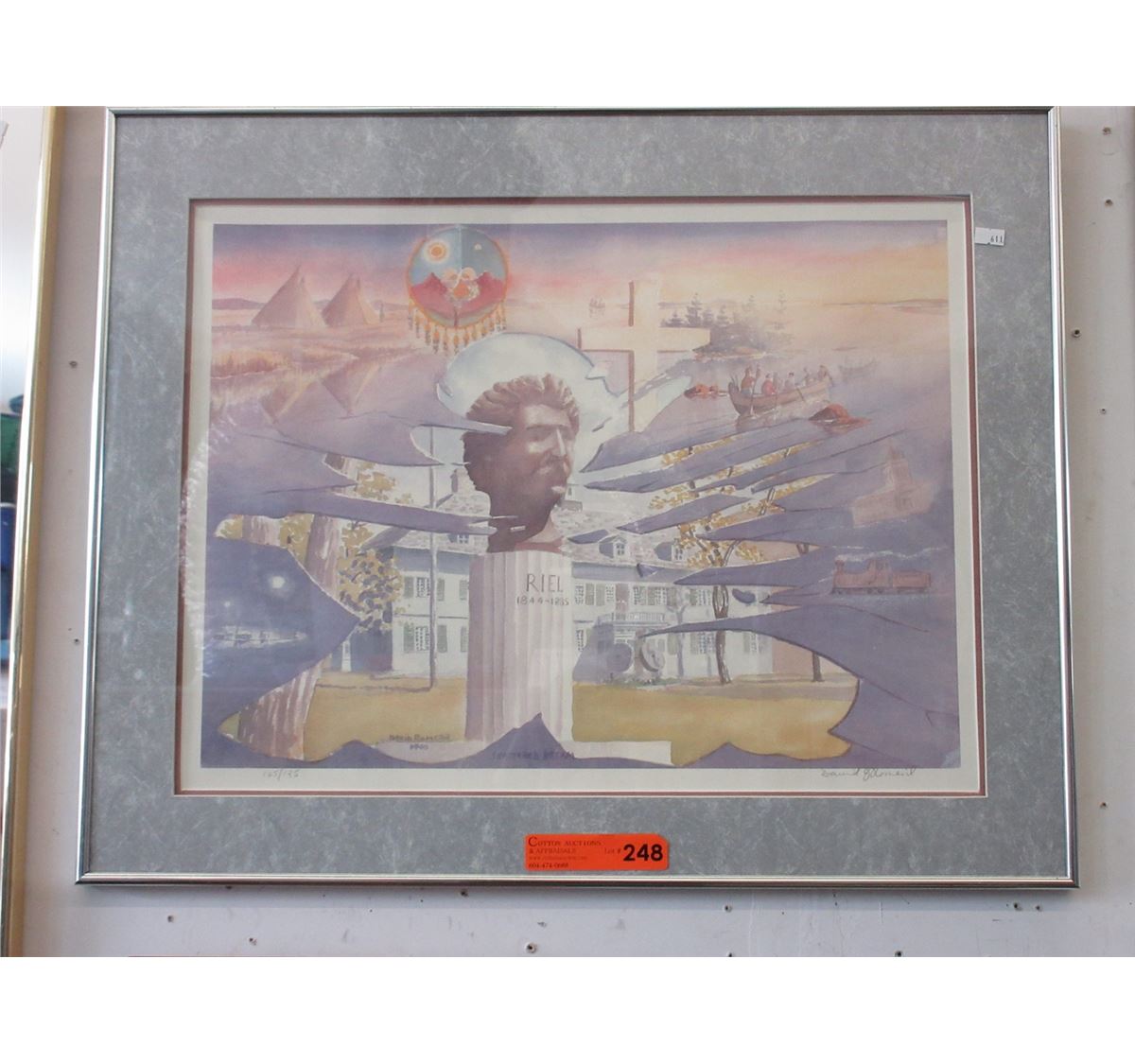 David Romeril pencil signed print