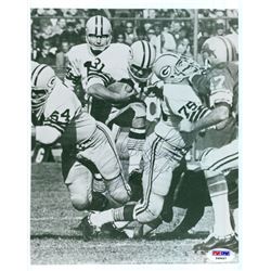 Jim Taylor Signed Packers 8x10 Photo Inscribed "Good Luck" (PSA COA)
