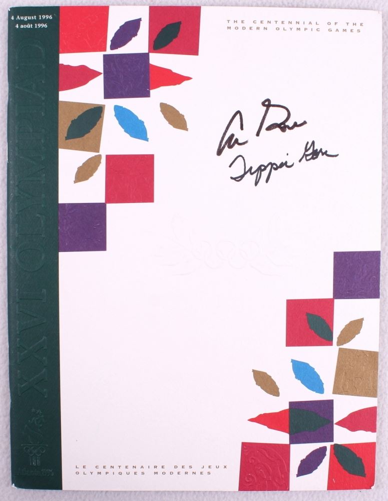 Al Gore & Tipper Gore Signed 1996 Olympic Program (JSA COA)