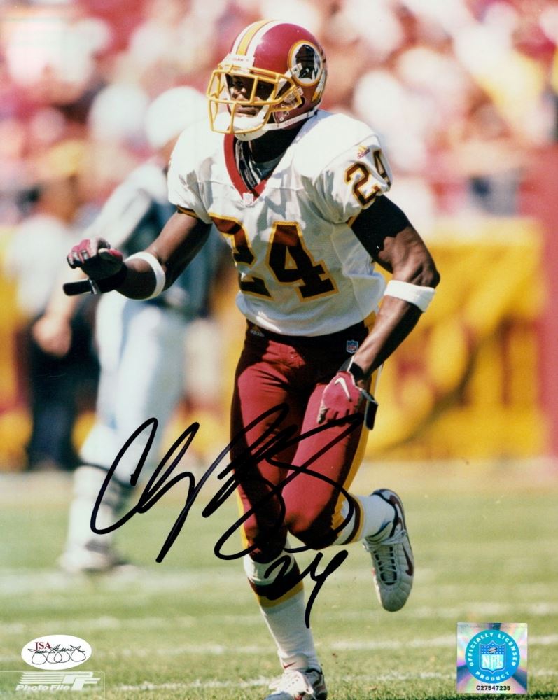 Champ Bailey Signed Redskins 8x10 Photo (JSA SOA)