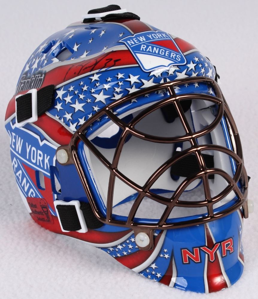 Cam Talbot Signed Rangers Mini Goalie Mask (Talbot Hologram)