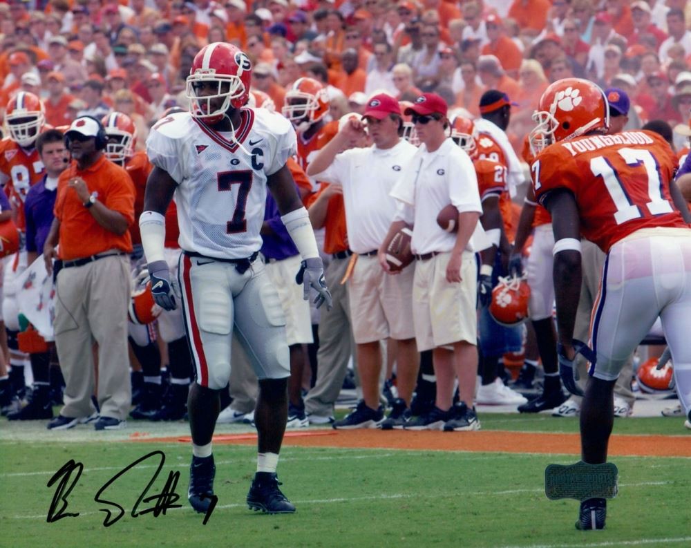 Bruce Thornton Signed Georgia 8x10 Photo (Radtke)