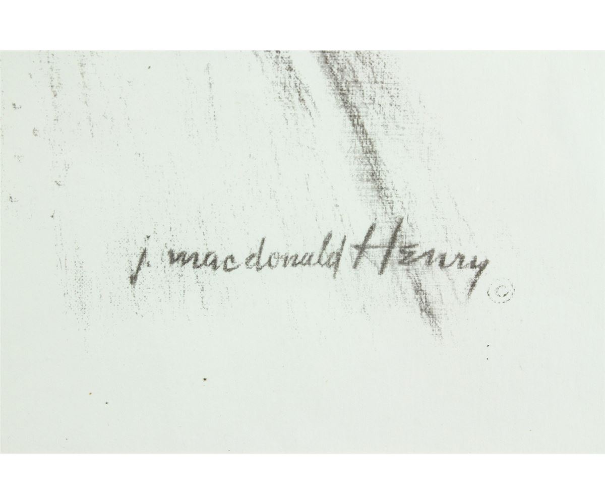 Pencil Sketch J Macdonald Henry Framed Jamaica
