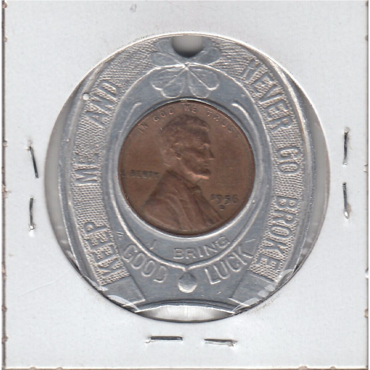 1956 D Old Tucson Arizona Good Luck Aluminum Horseshoe Token ...