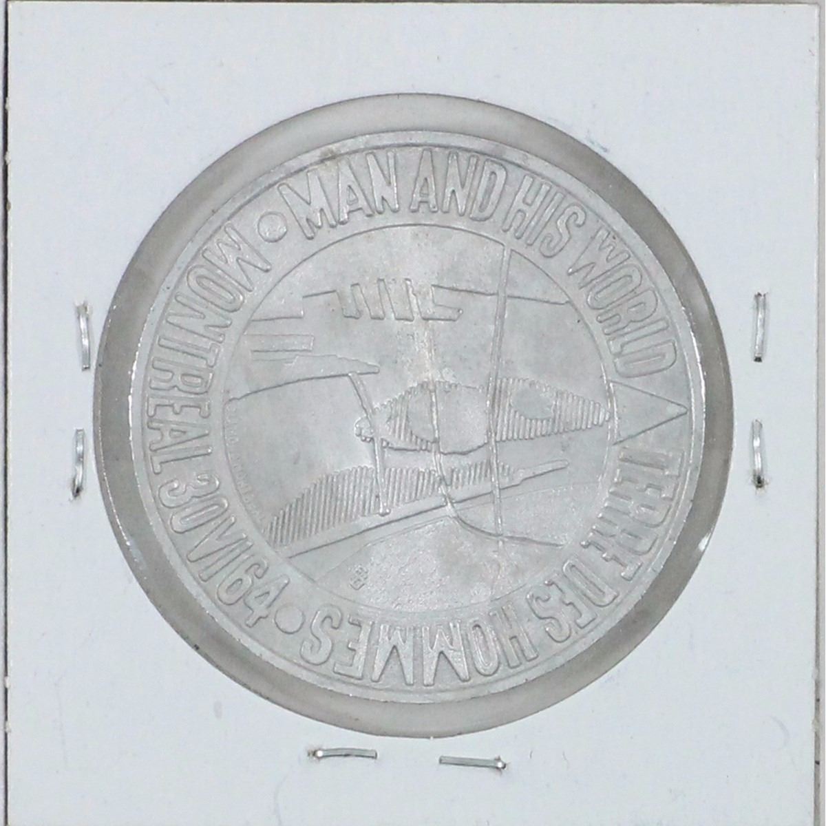 Canada Expo 67 Montreal Quebec Aluminum Token, "a man and his world ...